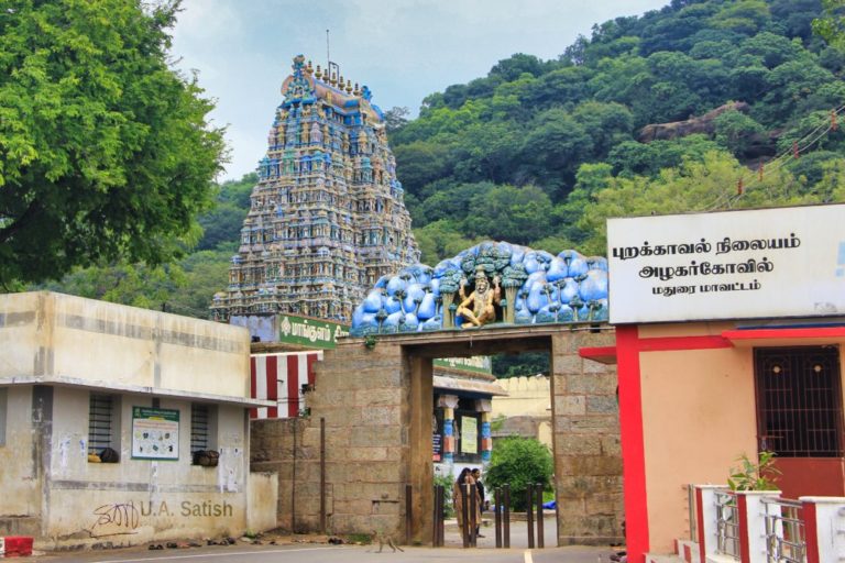 Kallazhagar Kovil at the foothills of Alagar forests - U.A. Satish